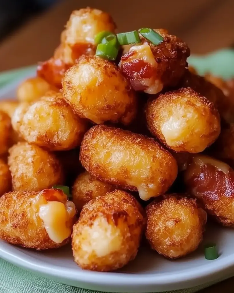 Bacon and Cheese Stuffed Tater Tots: A Savory Treat! - Flavorful Haven