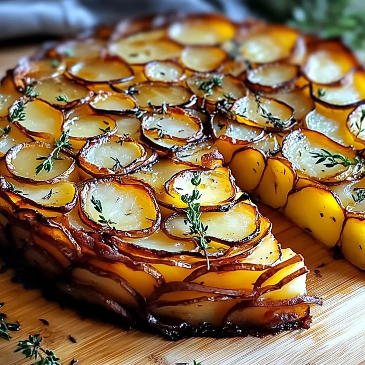 Irresistible Crispy Balsamic-Thyme Potato Torte Recipe