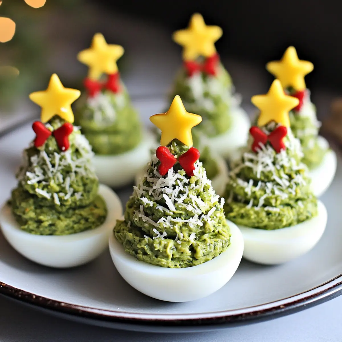 Irresistible Deviled Egg Christmas Trees for Festive Fun