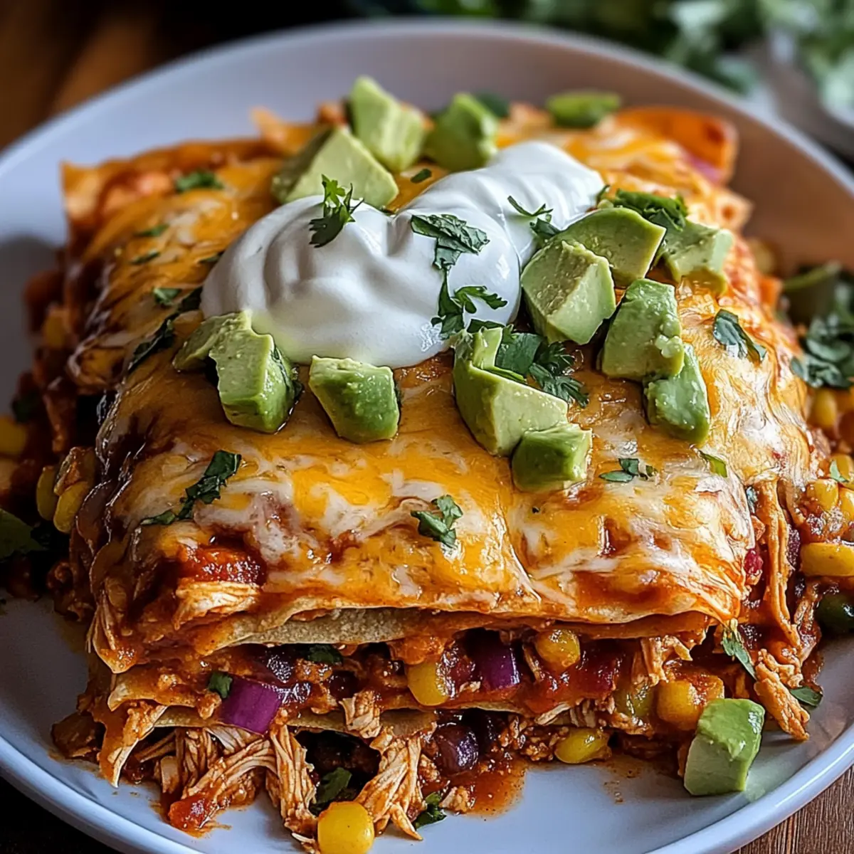 Ultimate Shredded Chicken Enchilada Casserole: Delicious Comfort