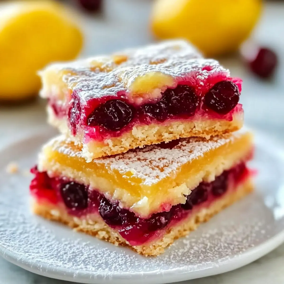 Irresistible Cranberry Lemon Bars to Brighten Your Holidays