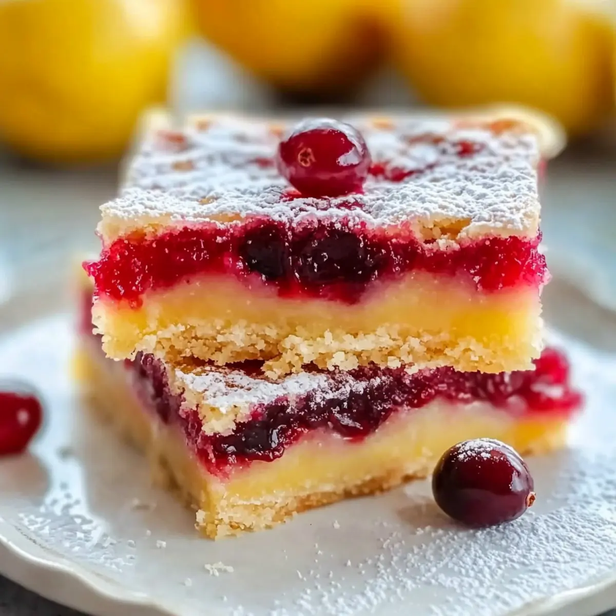 Irresistible Cranberry Lemon Bars to Brighten Your Holidays