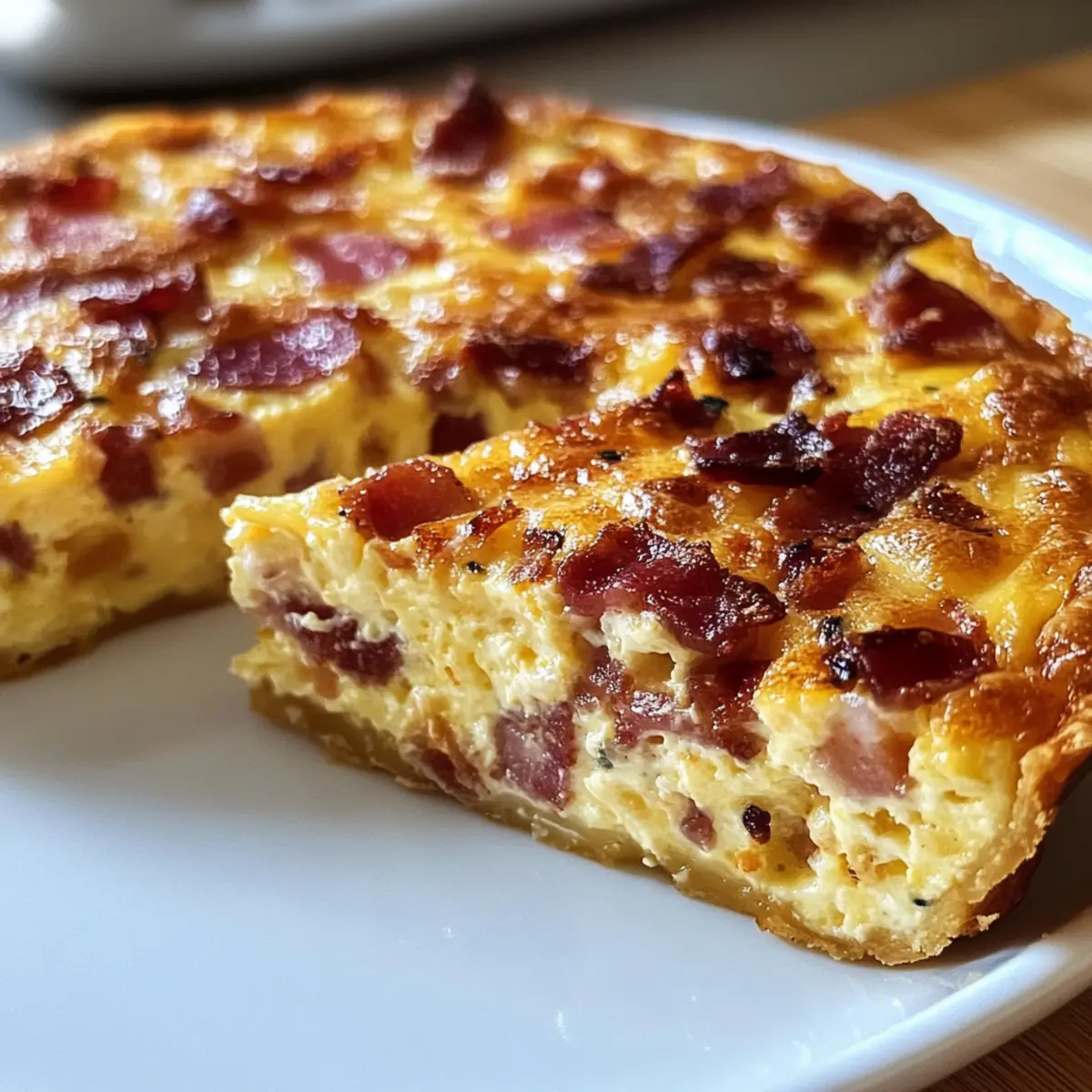 Crustless Bacon & Cheese Quiche: A Hearty Low-Carb Breakfast
