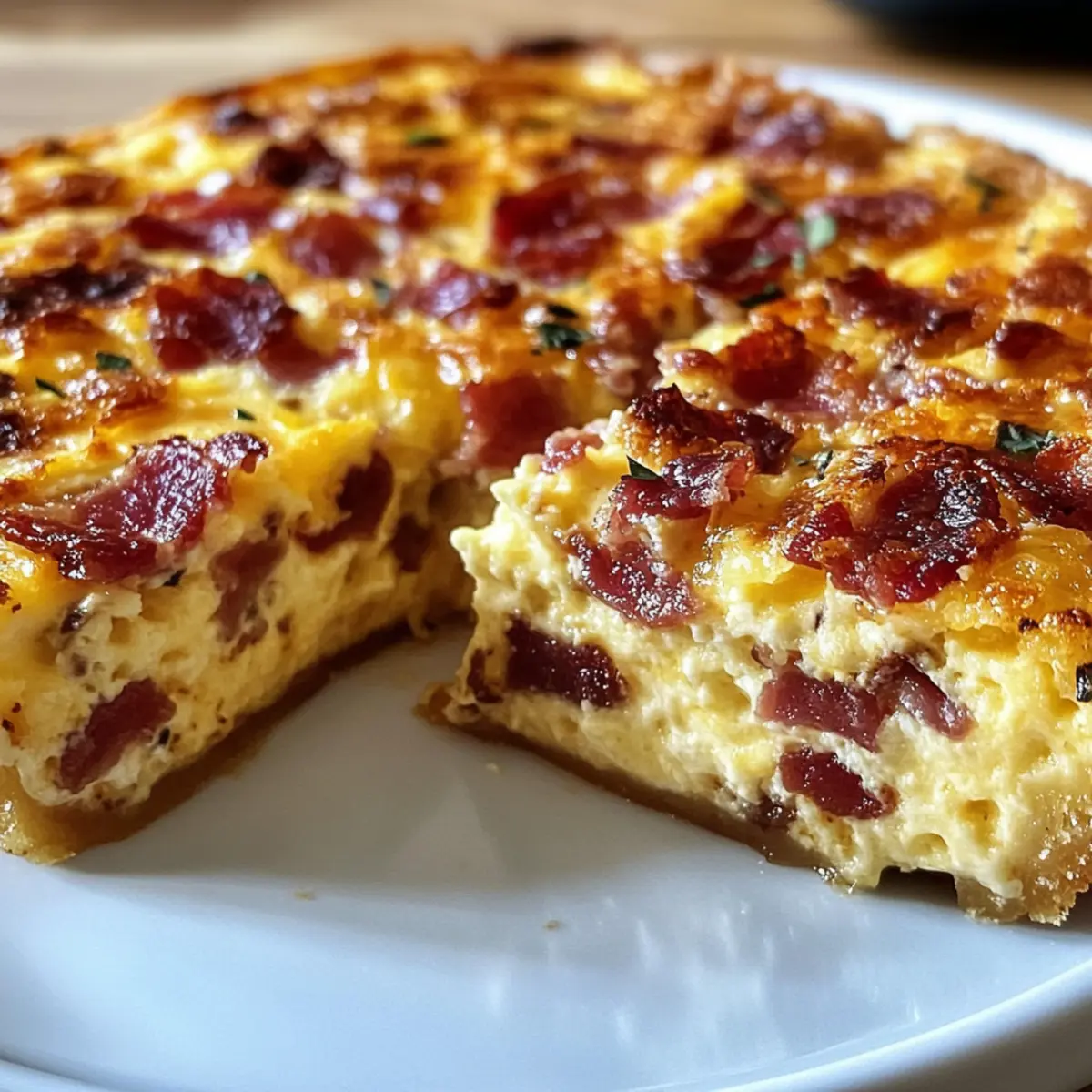 Crustless Bacon & Cheese Quiche: A Hearty Low-Carb Breakfast