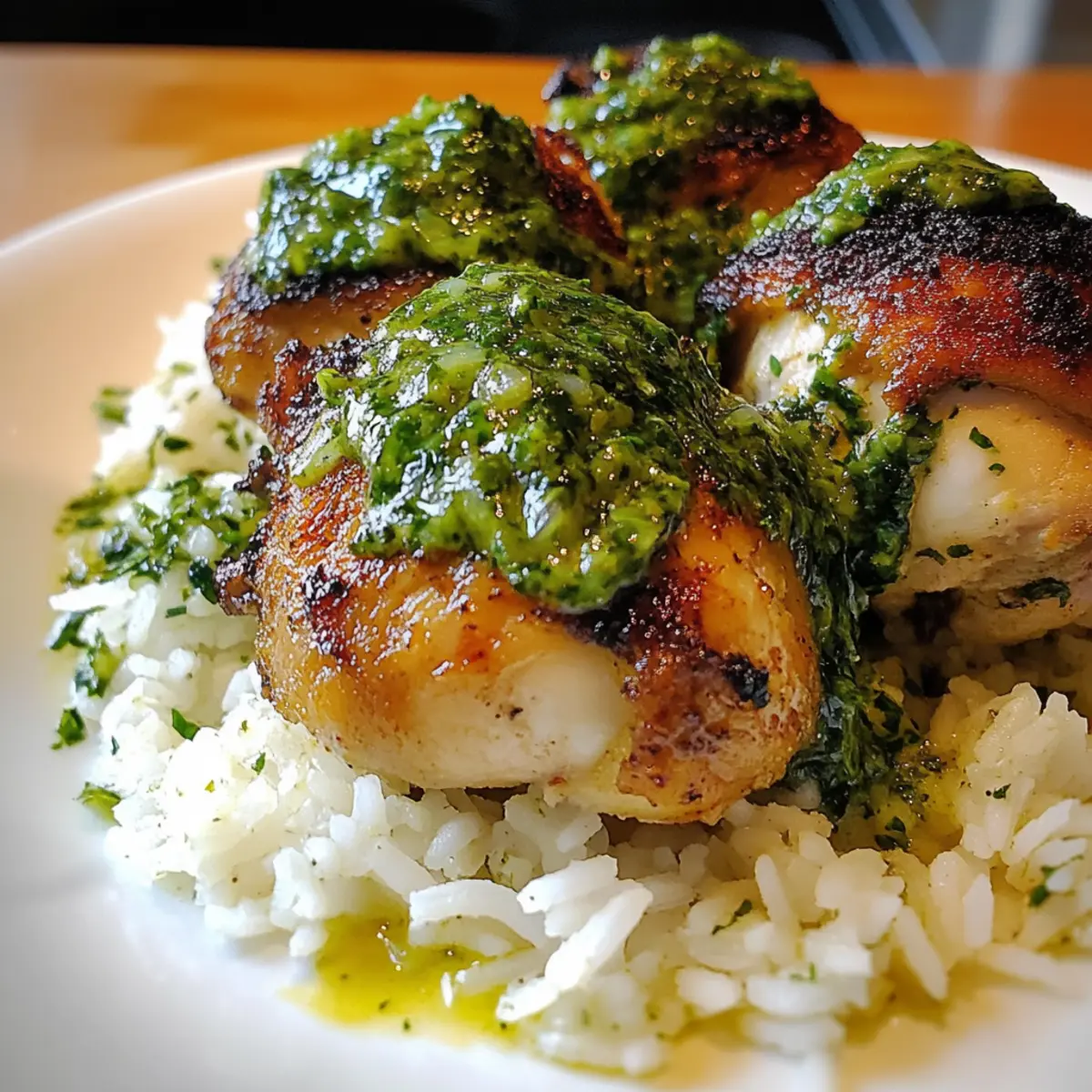 Juicy Peruvian Chicken & Rice with 5-Star Green Sauce Magic