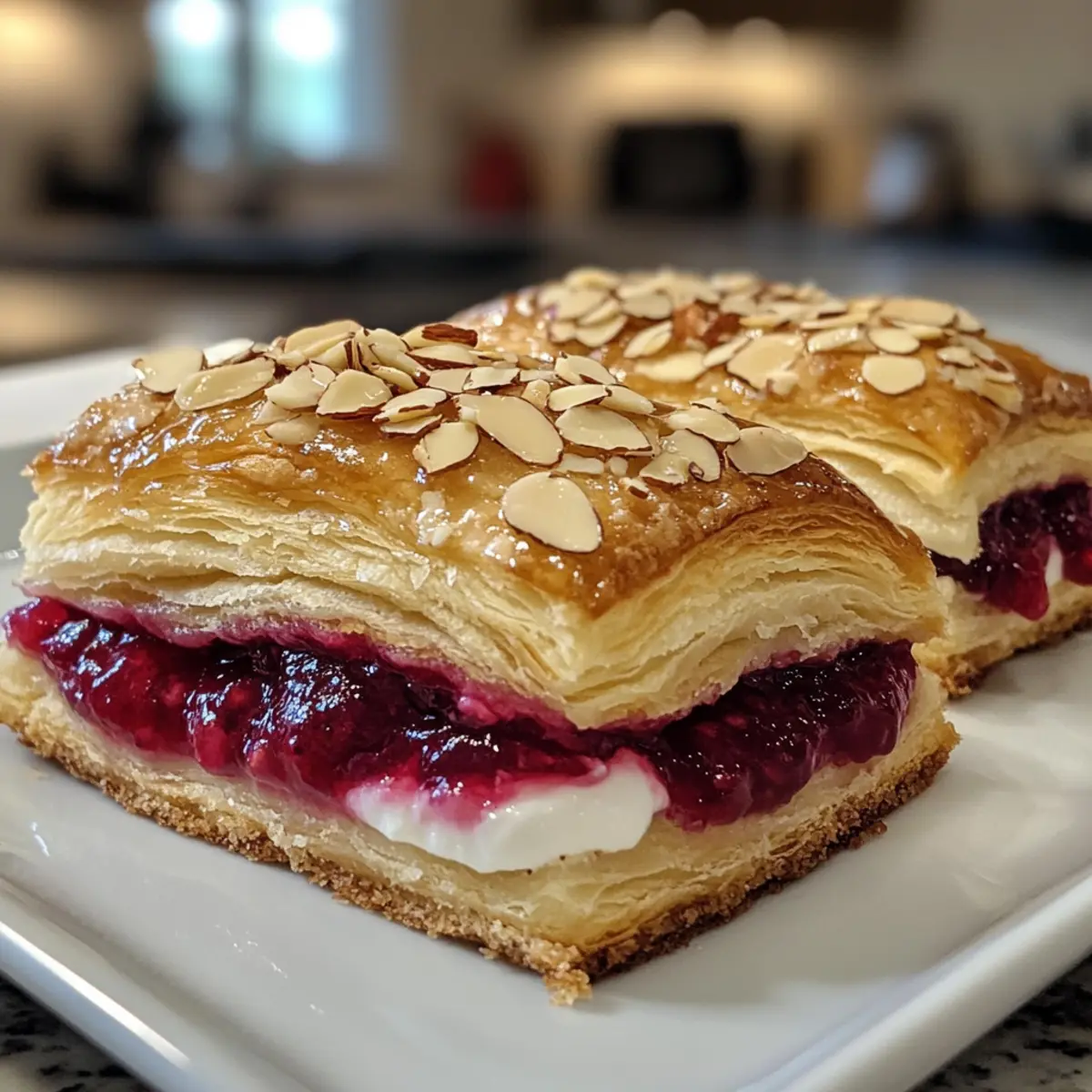 Raspberry Almond Puff Pastry: Irresistible Sweet Breakfast Treat