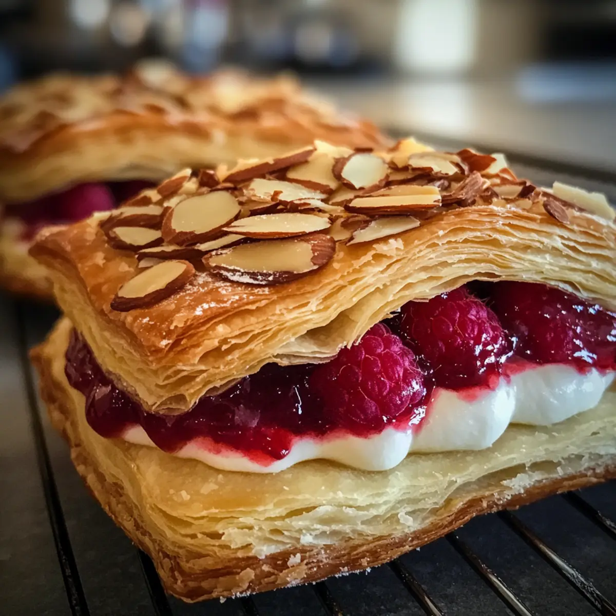 Raspberry Almond Puff Pastry: Irresistible Sweet Breakfast Treat