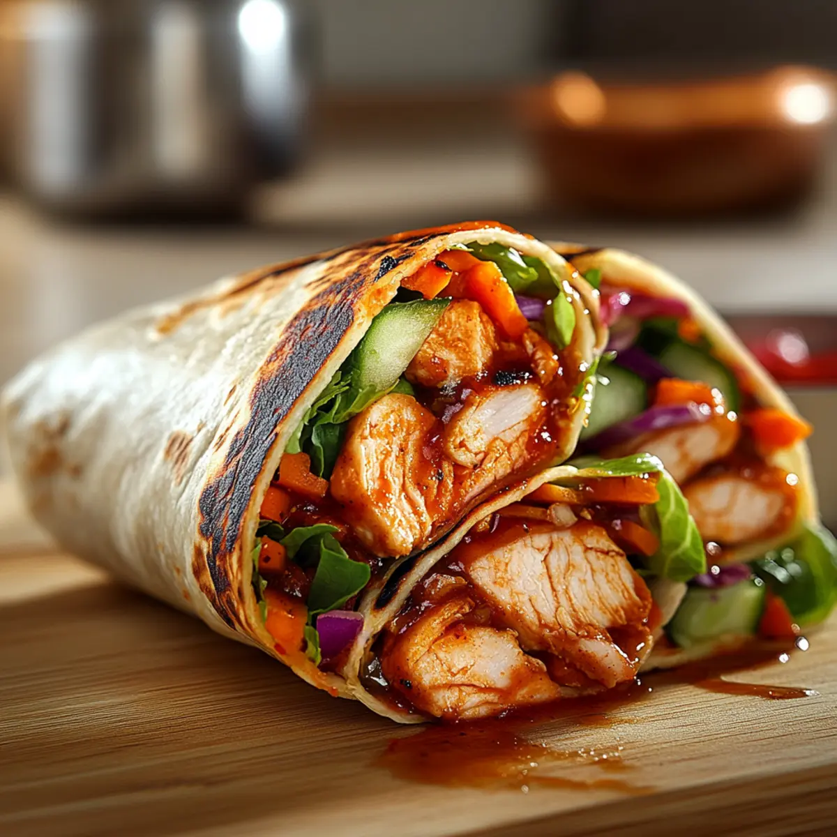 Easy & Delicious Sweet Chili Chicken Wraps for Dinner
