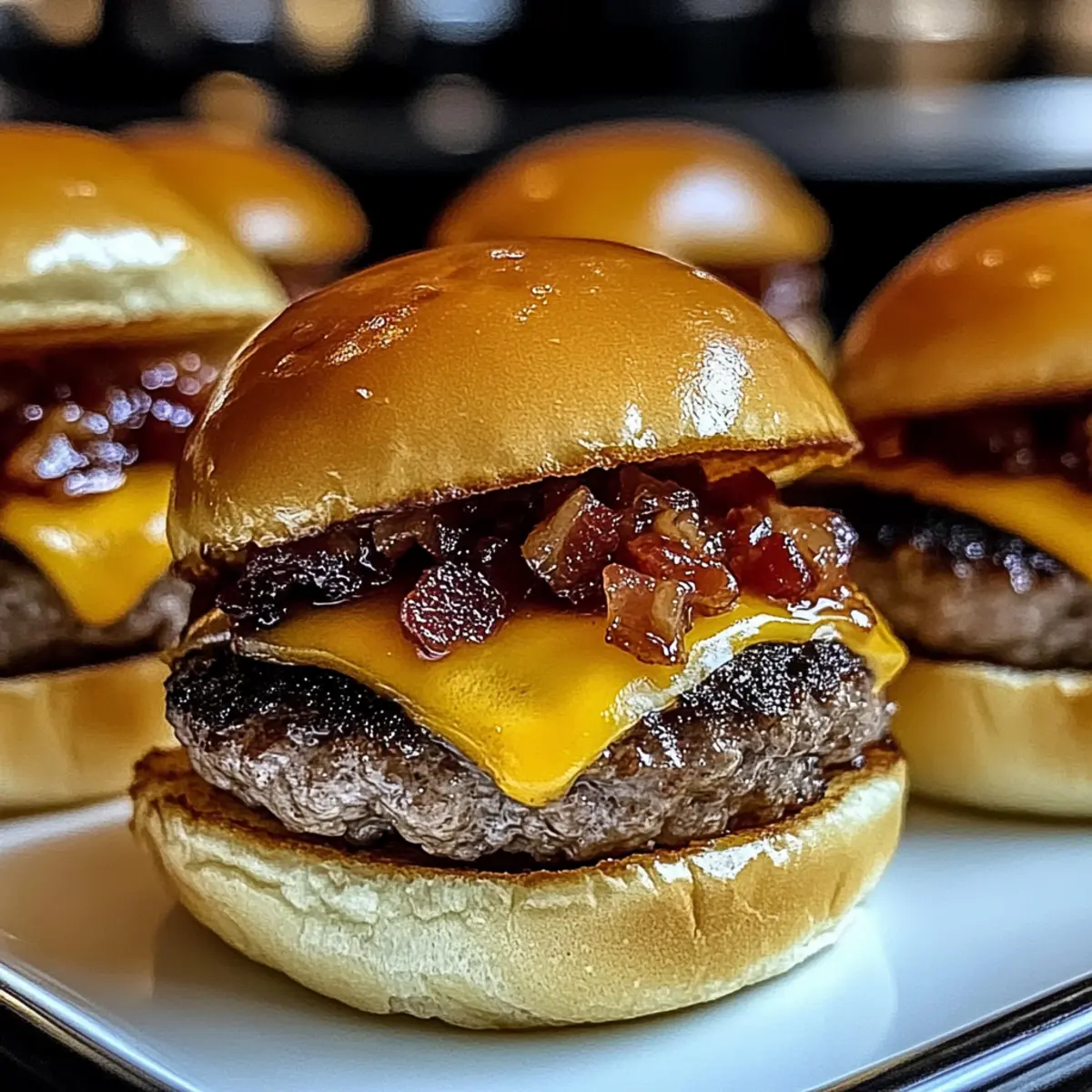 Irresistible Bacon Jam Cheeseburger Sliders – Delicious Party Treat